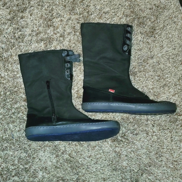 Camper | Shoes | Camper Rumbo 46636 Leather Canvas Boots | Poshmark
